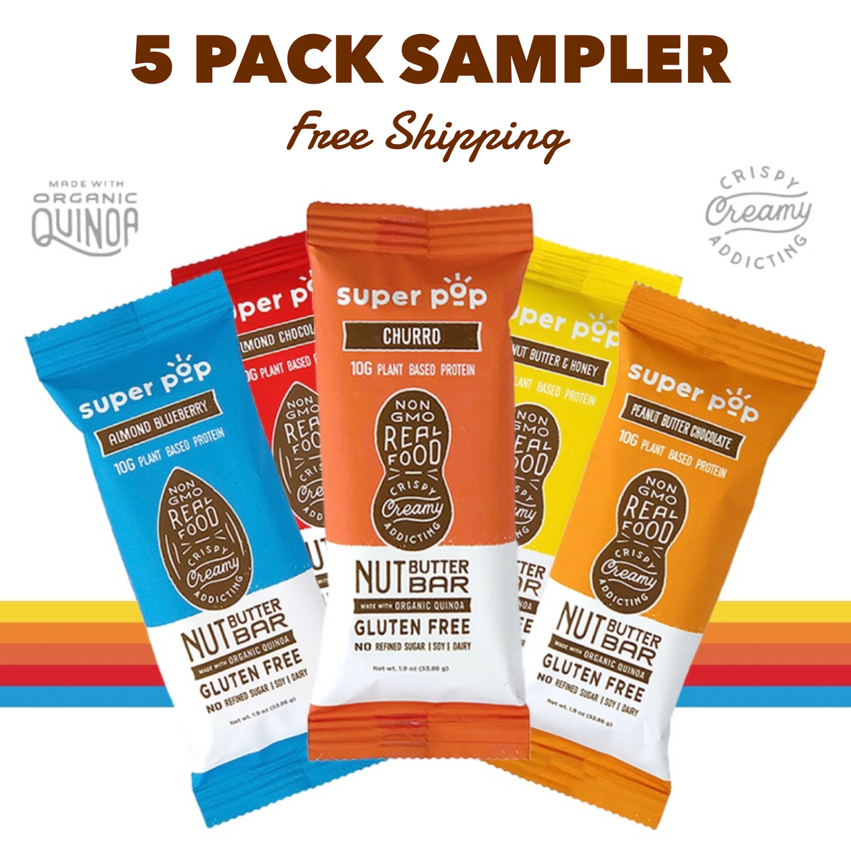 Almond Chocolate Protein Nut Butter Bar - Super Pop