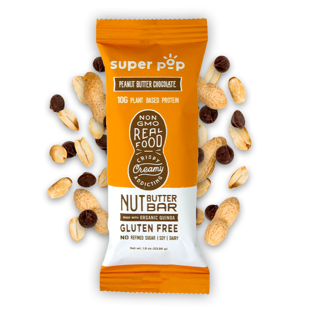Super Pop Snacks | Plant Based Protein Nut Butter Bars & Snacks