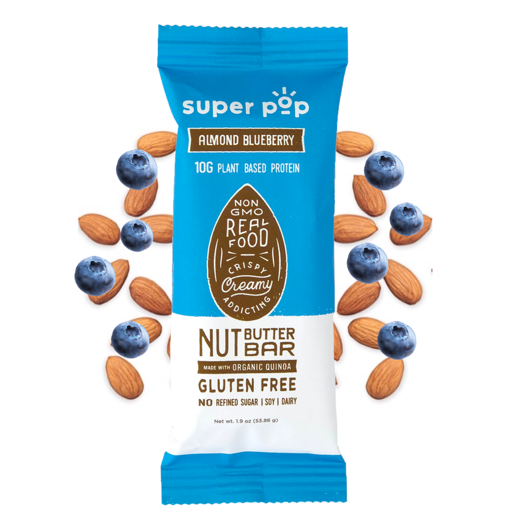 Super Pop Snacks | Plant Based Protein Nut Butter Bars & Snacks