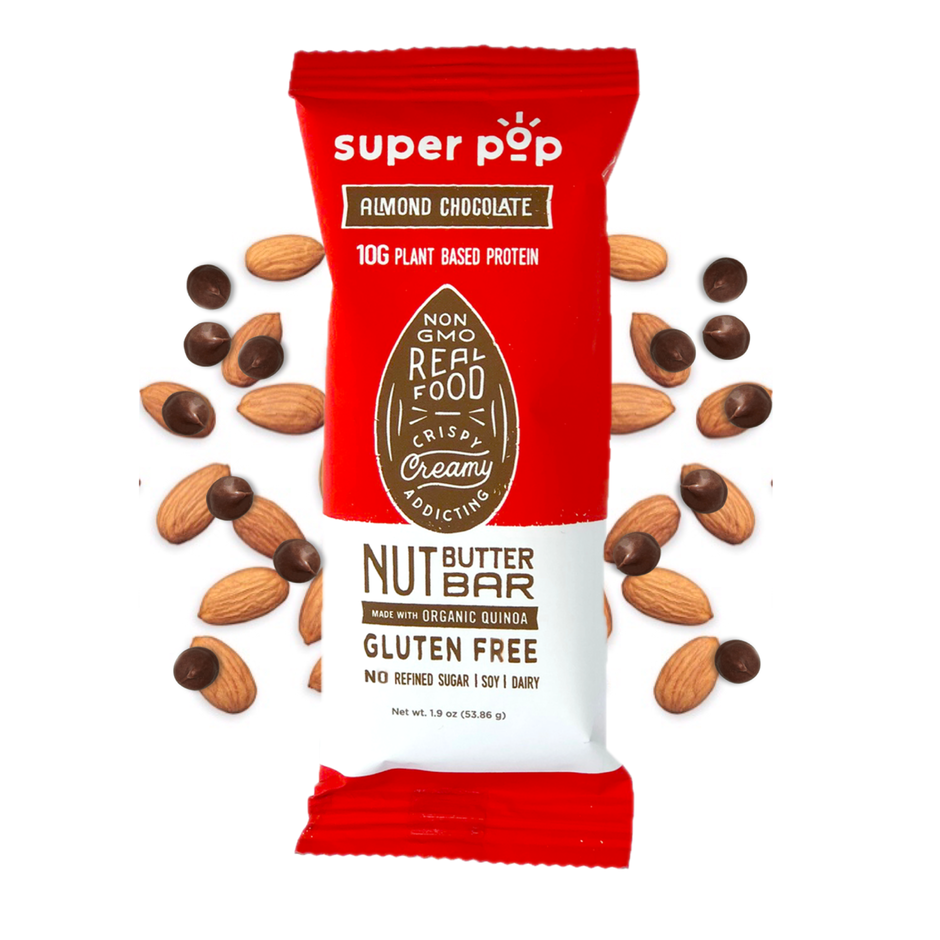 Super Pop Snacks | Plant Based Protein Nut Butter Bars & Snacks